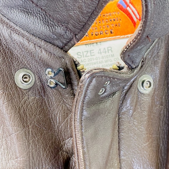 Cooper | Jackets & Coats | Vintage Cooper Flight Type A2 Goatskin Leather Bomber Jacket Us Air ...